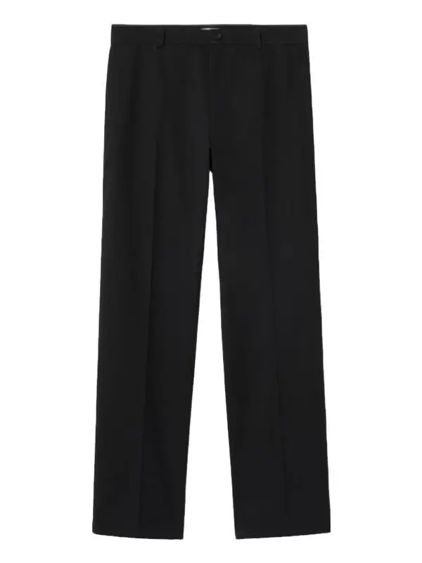 Burberry Tailored Pressed-crease Trousers - Black