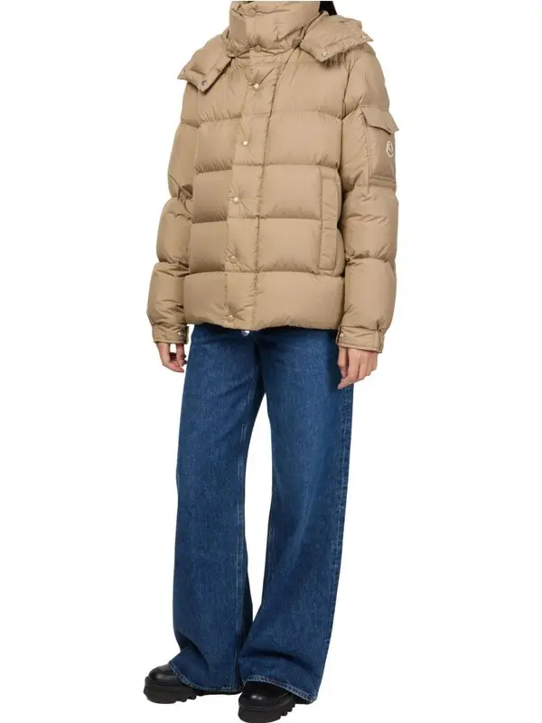 Moncler Maya 70 Puffer Jacket - Beige