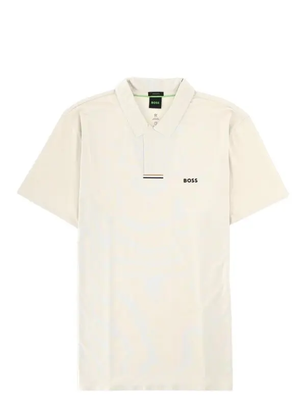 Hugo Boss Logo-print Short-sleeve Polo Shirt - Light Beige
