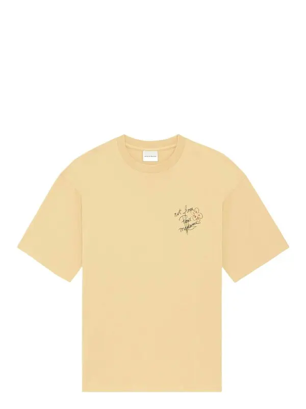 Drole De Monsieur Esquisse Slogan-print T-shirt - Nude