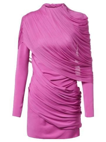 Christopher Esber Draped Cape Effect Mini Dress - Pink