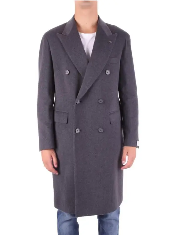 Tagliatore Double-breasted Wool Coat - Black