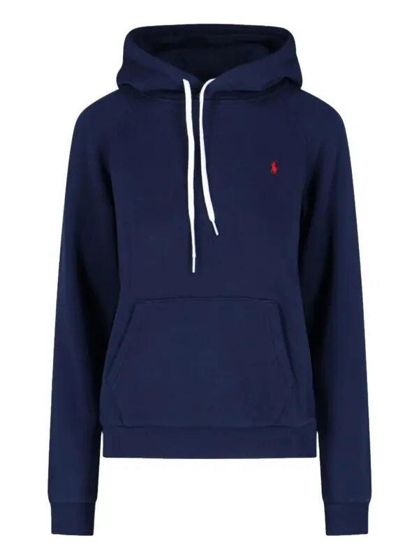 Polo Ralph Lauren Embroidered Logo Hoodie - Black