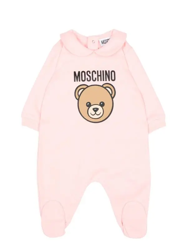 Moschino Teddy Bear Sleepsuit - Pink