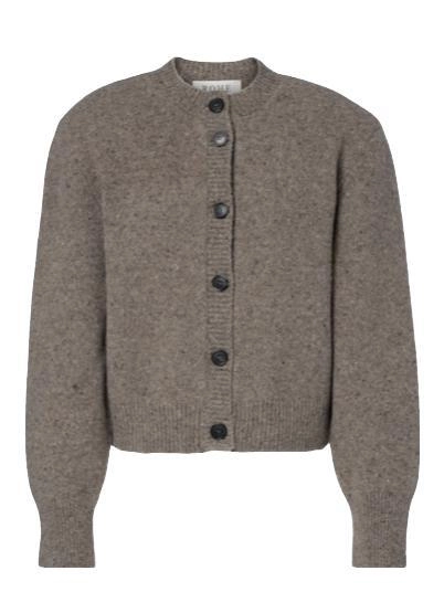 RÓHE Knitted Wool Cardigan - Gray
