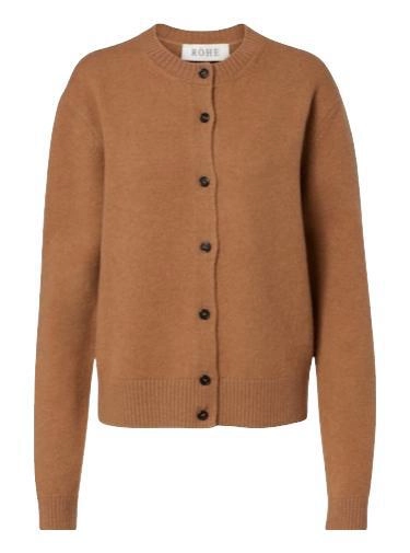 RÓHE Wool And Cashmere-blend Cardigan - Brown