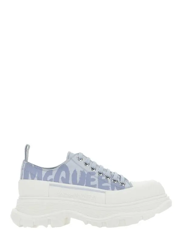 Alexander McQueen Tread Slick Chunky Logo Sneakers - Blue