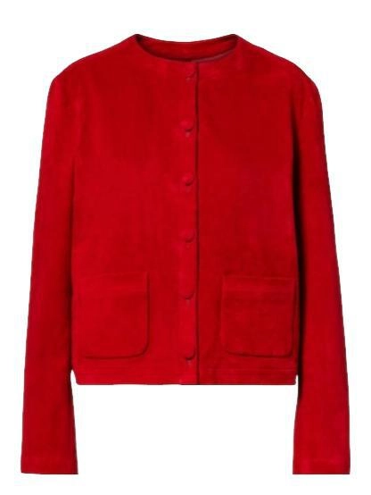 Stouls Gabrielle Suede Jacket - Red