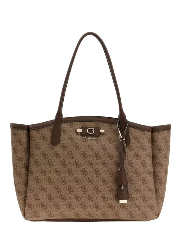Guess Double-handle Handbag - Brown