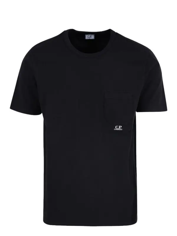 C.P. COMPANY Logo-print Cotton T-shirt - Black