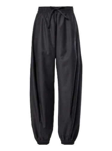 RÓHE Virgin Wool Balloon Pants With Drawstring Waist - Black