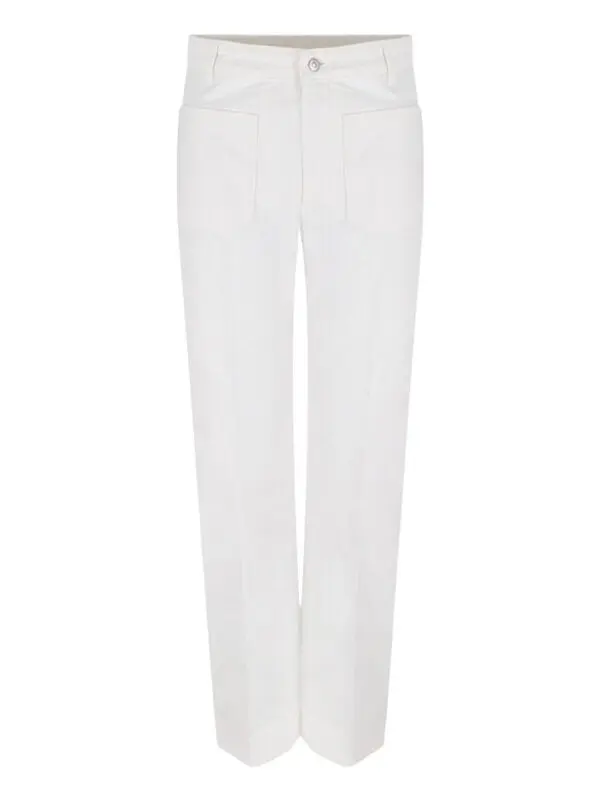 Victoria Beckham Patch Pocket Jeans - White