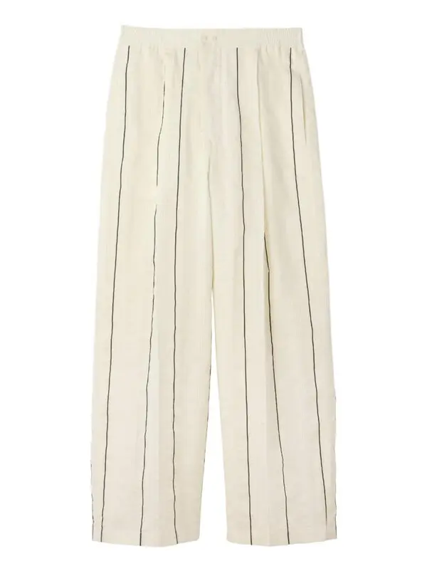 Jacquemus Striped Pajama Pants - White