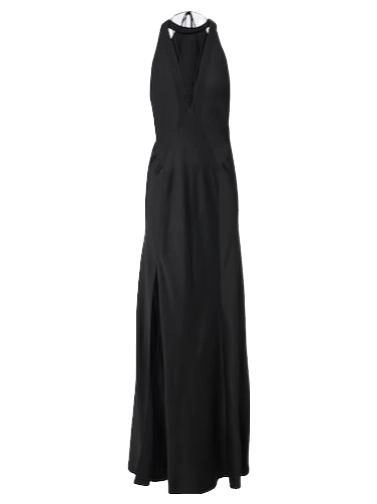 Victoria Beckham Paneled Crêpe Satin Gown - Black