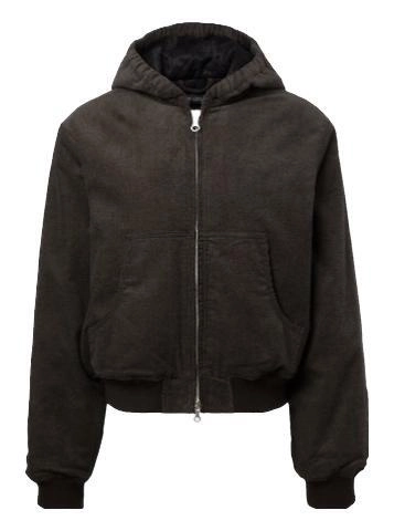Our Legacy Bank Cotton Twill Corduroy Hooded Jacket - Black