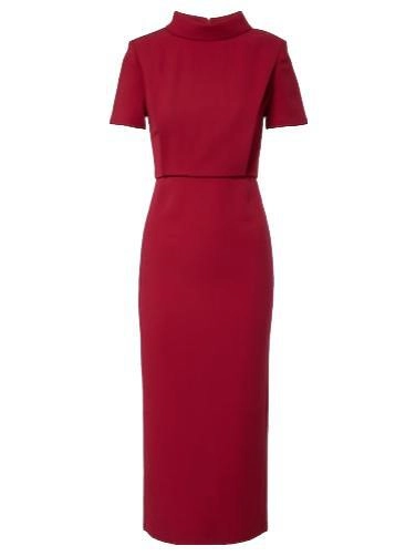 Roland Mouret Cady Midi Dress - Red
