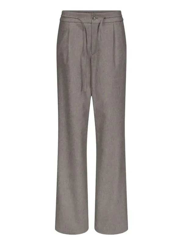 LOULOU STUDIO Lace-up Casual Pants - Gray