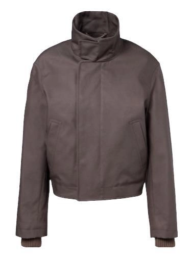 Victoria Beckham Cotton Zip-up Jacket With High Collar - Black