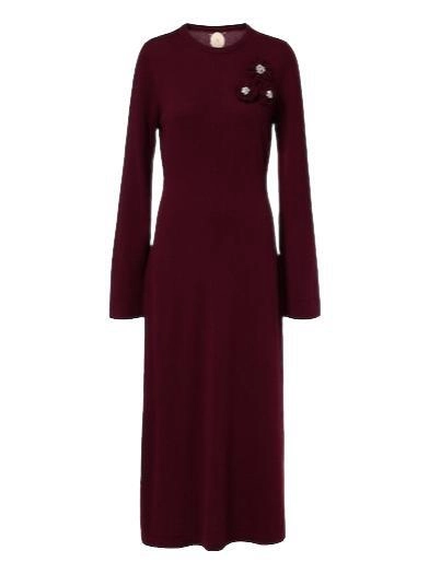 Jardin Des Orangers Embellished Wool And Cashmere Sweater Dress - Brown