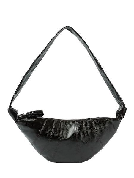 LEMAIRE Croissant Medium Coated Canvas Shoulder Bag - Black