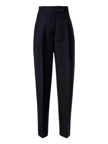 RÓHE Daria Wool And Cashmere Pleated Trousers - Black