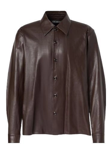 Our Legacy Welding Leather Overshirt - Black