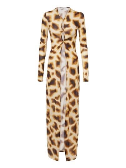 Christopher Esber Printed Jersey Top - Nude