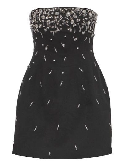 Simkhai Embellished Bustier Minidress - Black