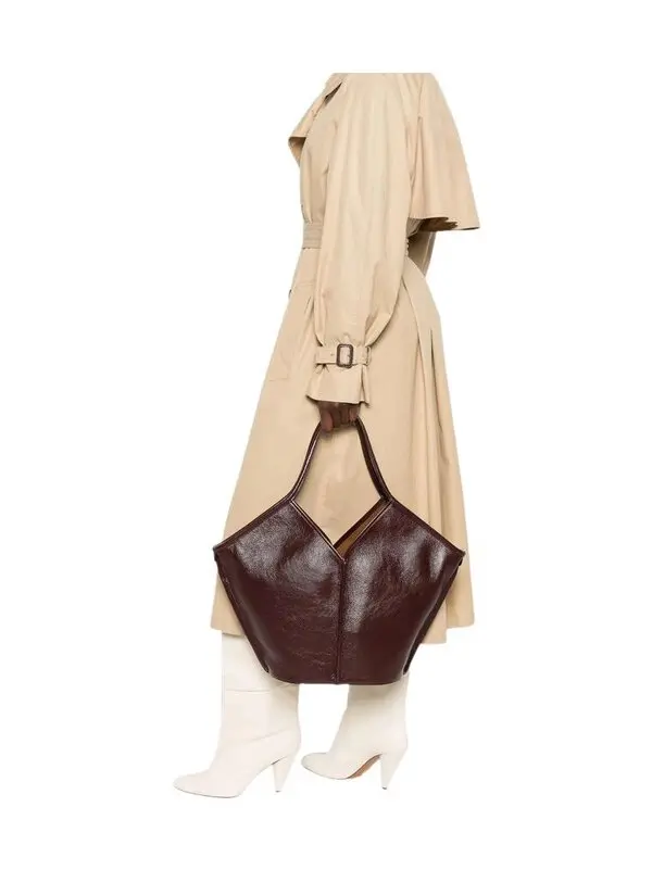 Hereu Smooth-finish Handbag - Nude