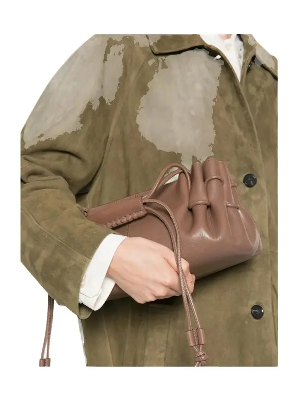 Hereu Drawstring Tote Bag - Brown
