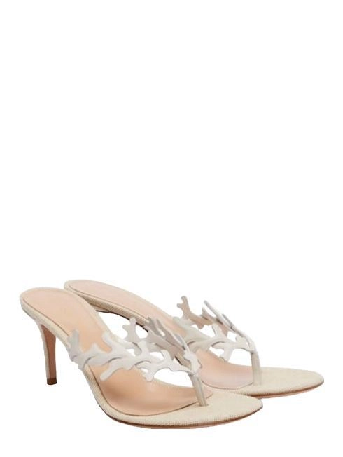 GIANVITO ROSSI Ocean 70 Leather Thong Sandals - Nude