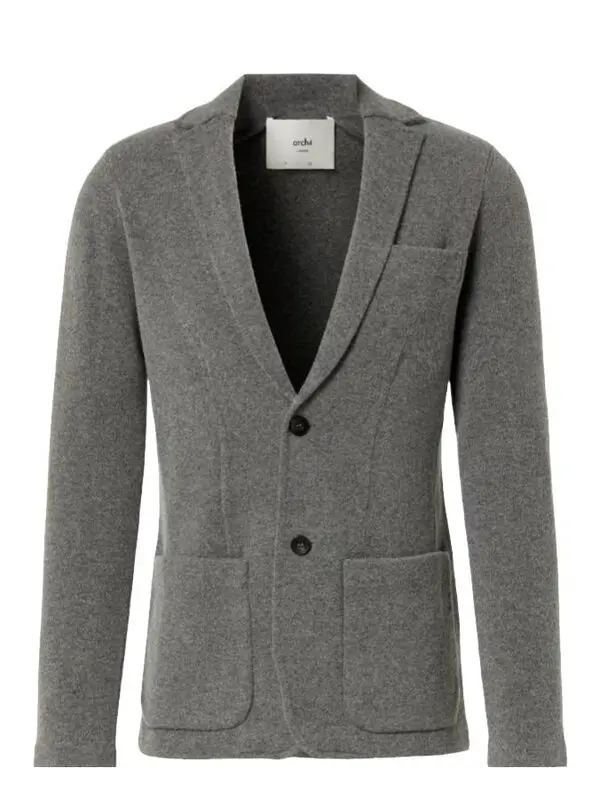 Arch4 Mr Poole Wool And Cashmere Cardigan - Gray