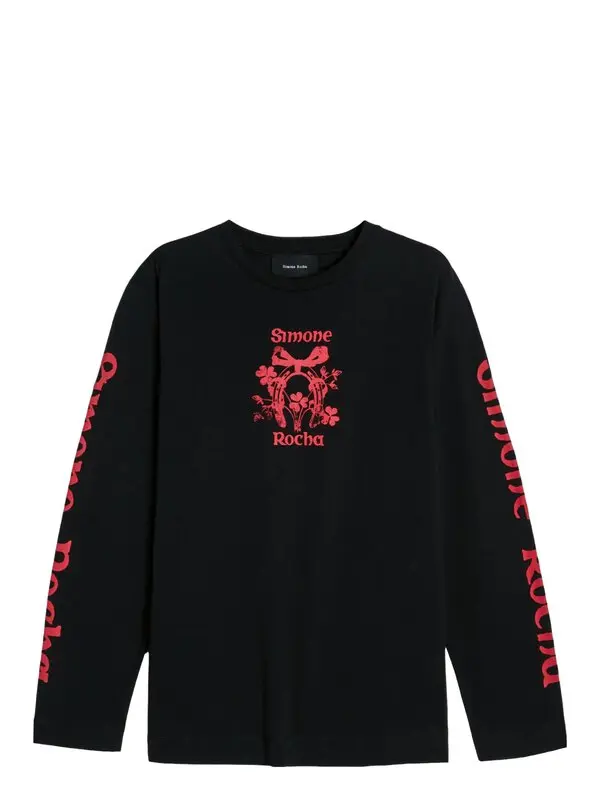 Simone Rocha Crew-neck T-shirt - Black