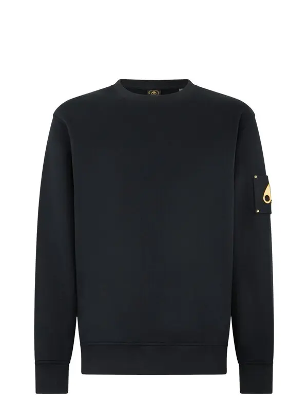Moose Knuckles Hartsfield Logo Sweatshirt - Black