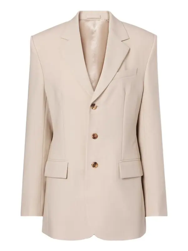 Wardrobe.NYC Single-breasted Blazer - Nude