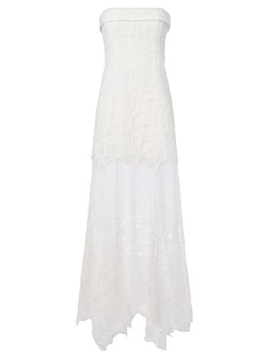Simkhai Rennis Organza Bustier Gown - White