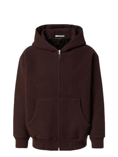 Auralee Hooded Zip-up Sweatshirt - Black