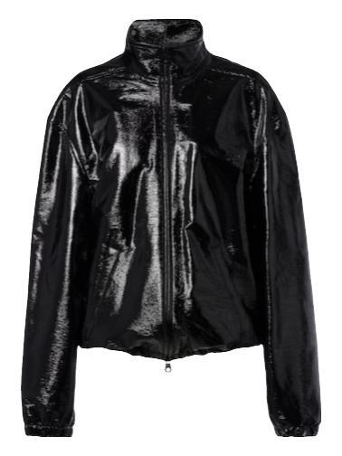 COURREGES Vinyl Blouson Jacket - Black