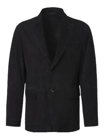 Brioni Monti Single-breasted Suede Blazer - Black