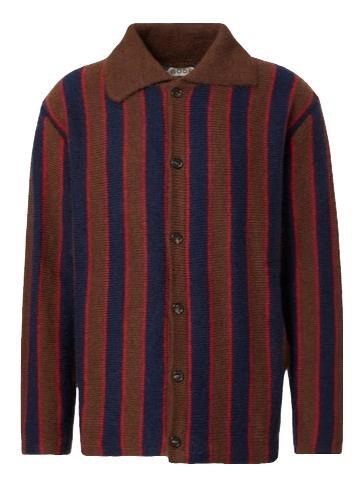 BODE Striped Mohair-blend Cardigan - No