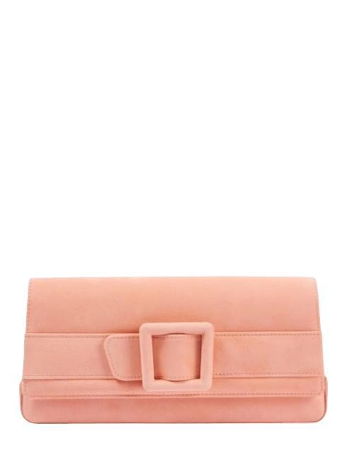 Manolo Blahnik Maygot Suede Clutch - Pink