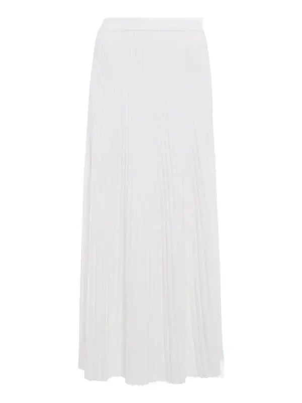 Gabriela Hearst Knitted Midi Skirt - White