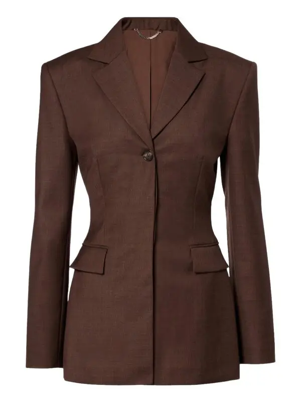 Magda Butrym Wool Blazer - Red