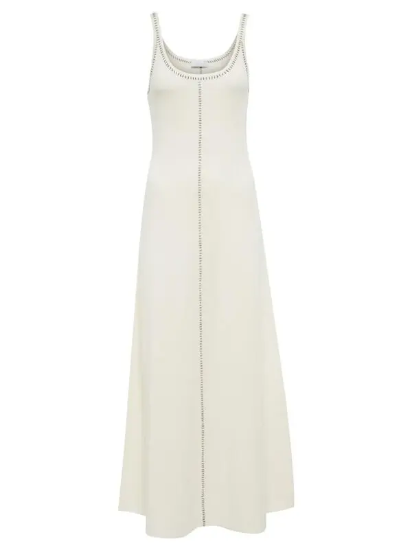 Gabriela Hearst Amaltea Cashmere Maxi Dress - White