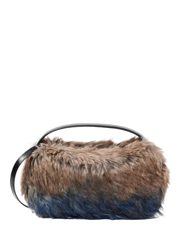 Coperni Sound Swipe Zipper Shoulder Bag - Brown