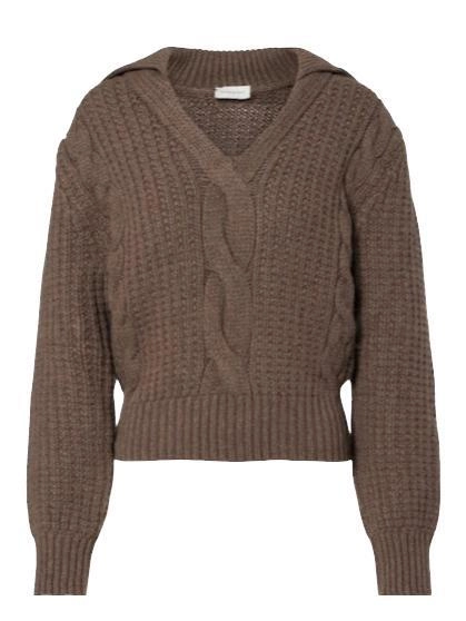 Magda Butrym Cashmere V-neck Sweater - Brown