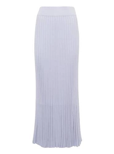 Gabriela Hearst Knitted Midi Skirt - White
