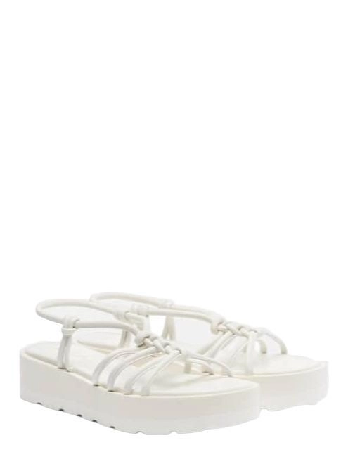 GIANVITO ROSSI Hebe Platform Leather Sandals - White