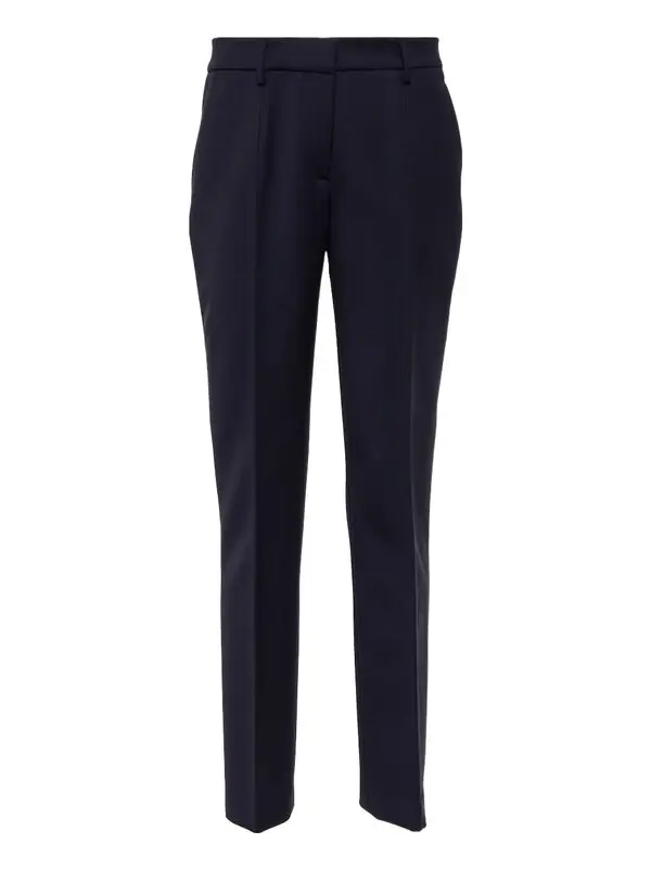 Gabriela Hearst Wool High-waisted Trousers - Blue