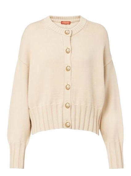 Altuzarra Cotton And Silk-blend Cardigan - Nude